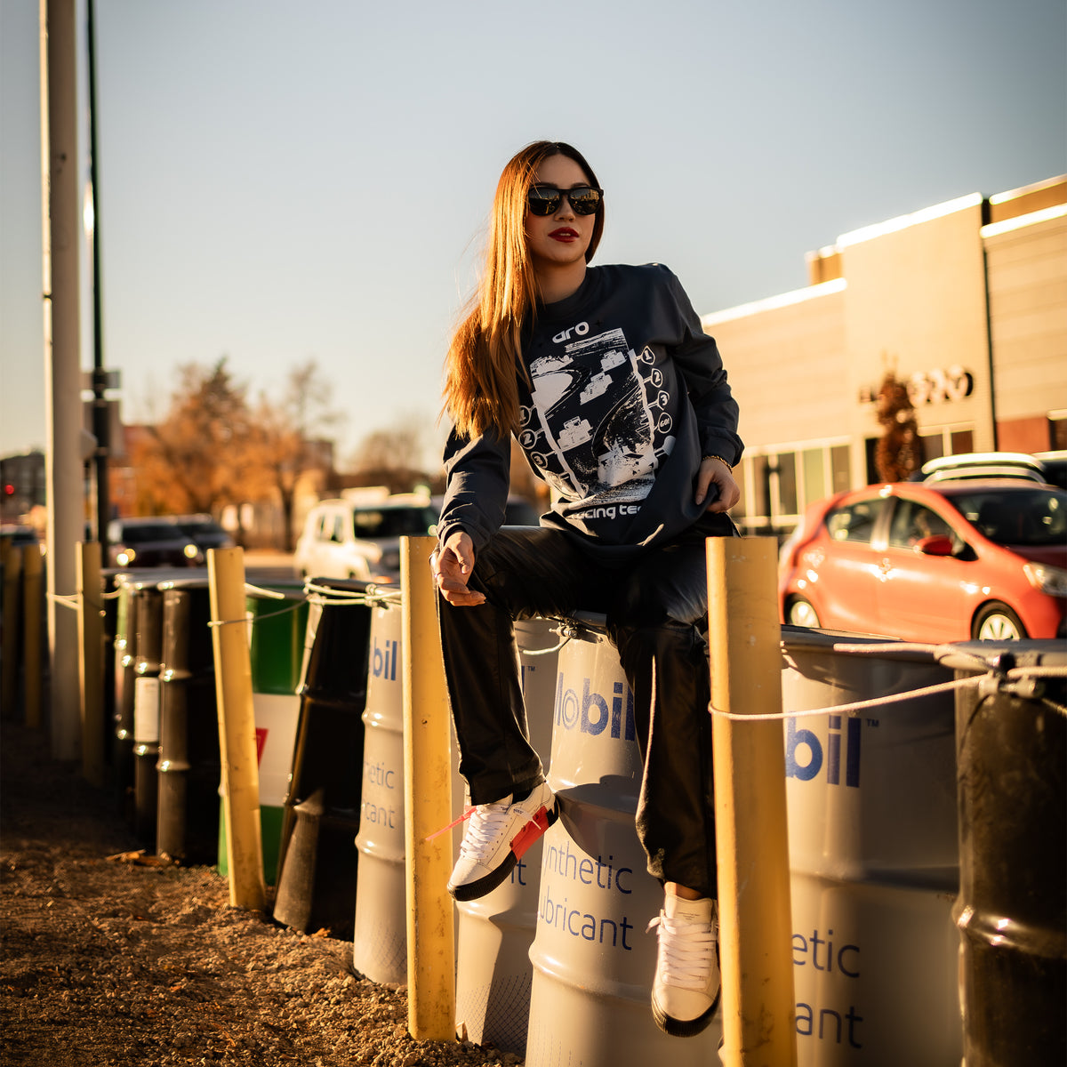 DRO | Formula Long Sleeve Tee - Petrol Blue